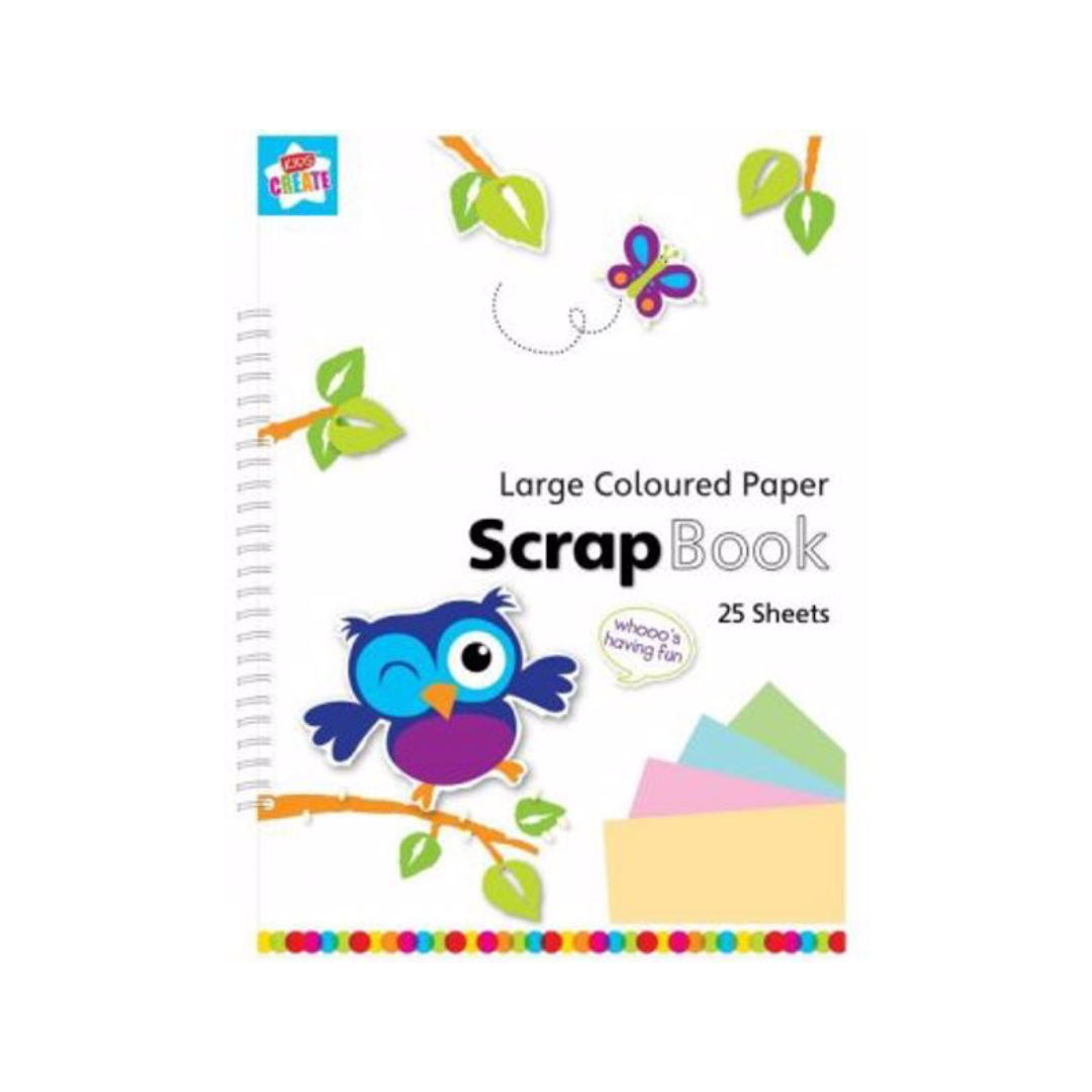 Kids Create | Large Coloured Paper Scrap Book – Tal-Lira