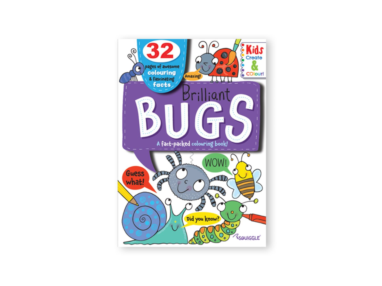 Kids Create | Brilliant Bugs Fact & Colouring Book – Tal-Lira