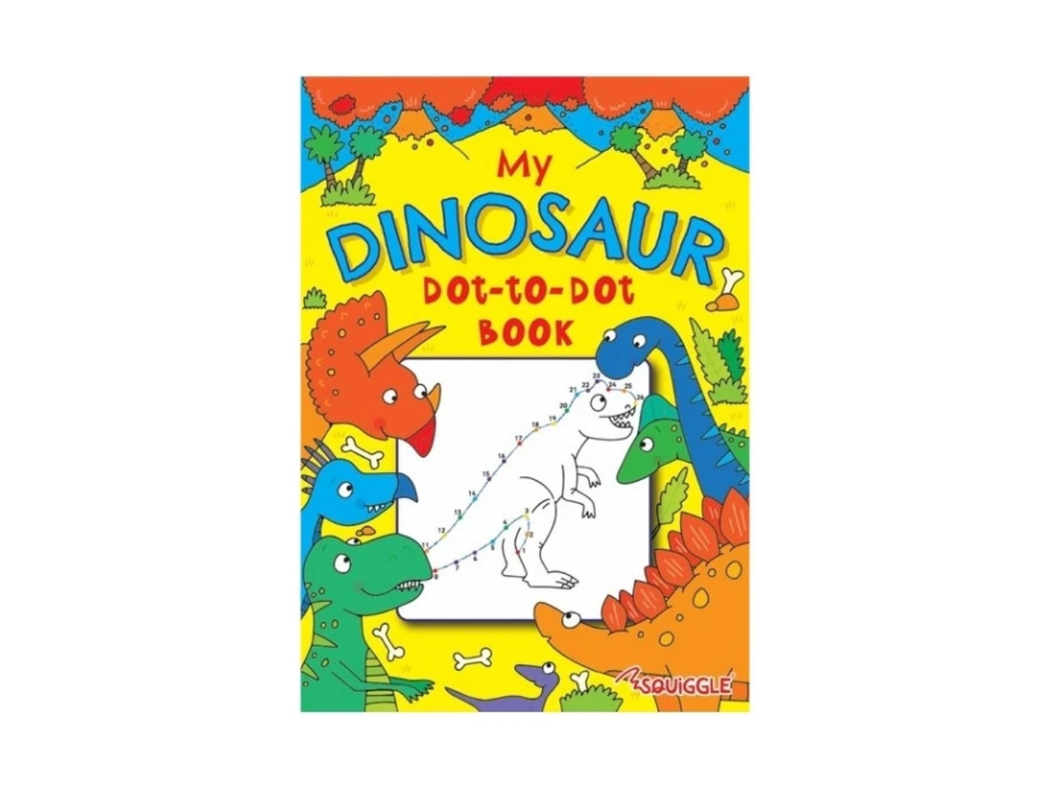 Dinosaur Dot-to-Dot Colouring Book – Tal-Lira
