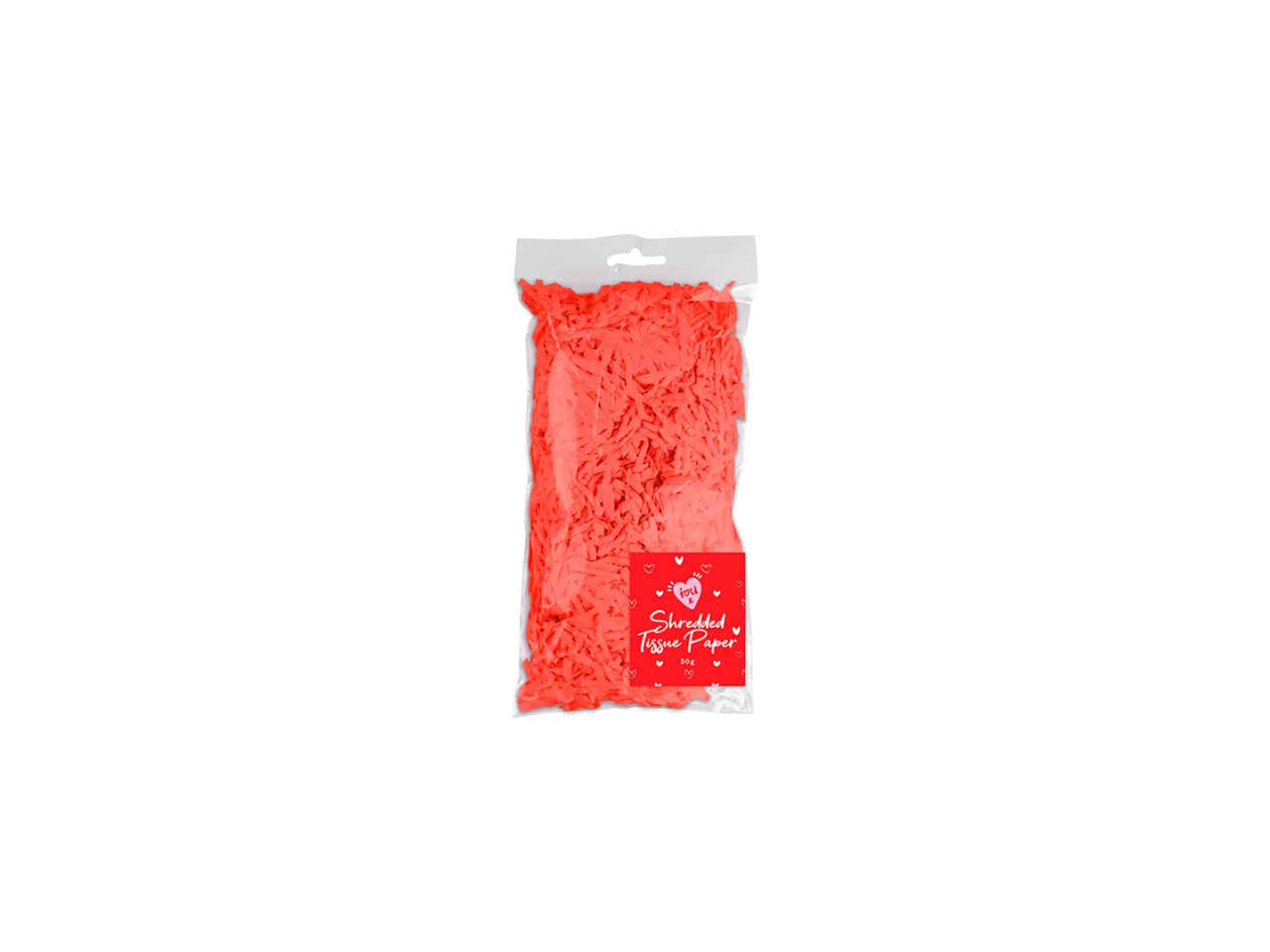 Valentine's Red Shredded Tissue Paper | 50G – Tal-Lira