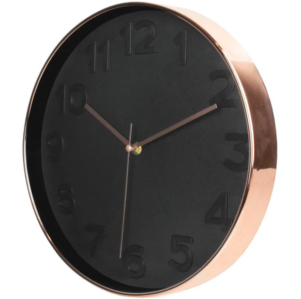 Round Black/Copper Clock – Tal-Lira